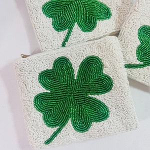 Lucky Coin Pouch,clover Coin Purse,st.patricks Day Gift,lucky Gift Idea ...