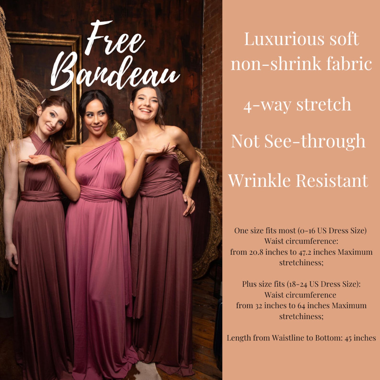 Robe Infinity avec bandeau robe convertible robe de - Etsy France