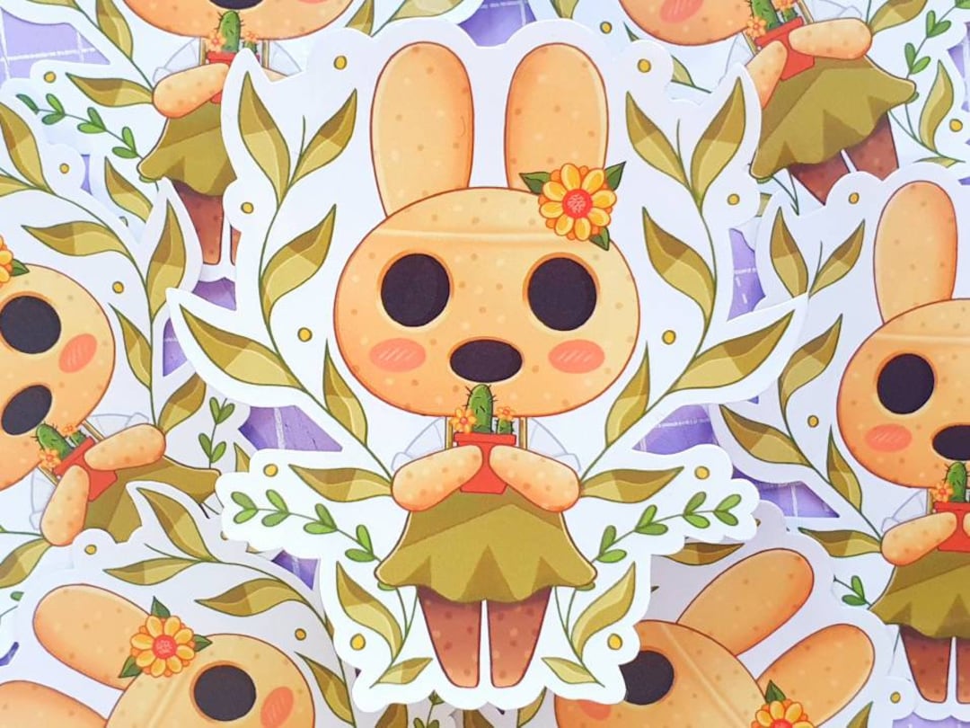 Coco Animal Crossing Waterproof Vinyl Bunny Sticker & Print ACNH - Etsy