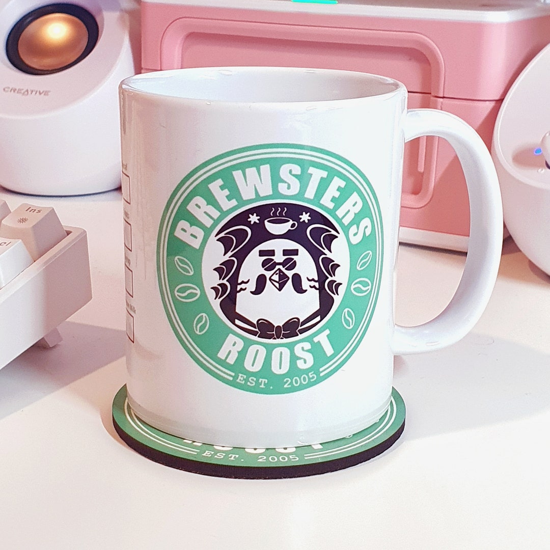 Brewsters Roost Mug, 11oz Ceramic Coffee Cup, ACNH Starbucks Inspired ...