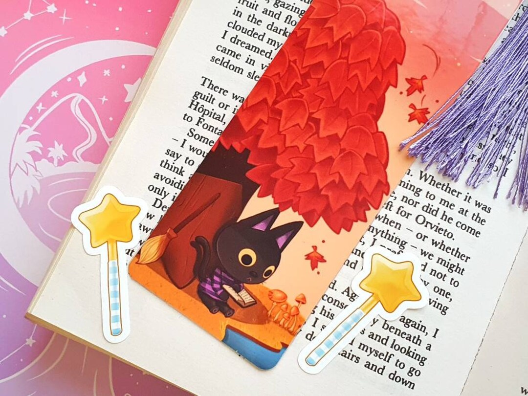 Animal Crossing Kiki Cosy Autumn Fall Bookmark - Etsy