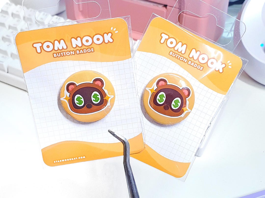Tom Nook Funny Button Badge Pin - Etsy