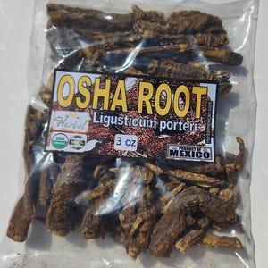 3oz Osha Root, Chuchupate, Bear Root, Ligusticum Porteri, Mountain ...
