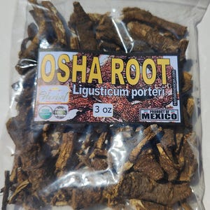 3oz Osha Root, Chuchupate, Bear Root, Ligusticum Porteri, Mountain ...