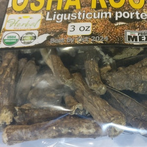 3oz Osha Root, Chuchupate, Bear Root, Ligusticum Porteri, Mountain ...