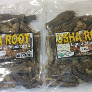3oz Osha Root, Chuchupate, Bear Root, Ligusticum Porteri, Mountain ...
