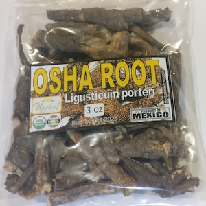 3oz Osha Root, Chuchupate, Bear Root, Ligusticum Porteri, Mountain ...