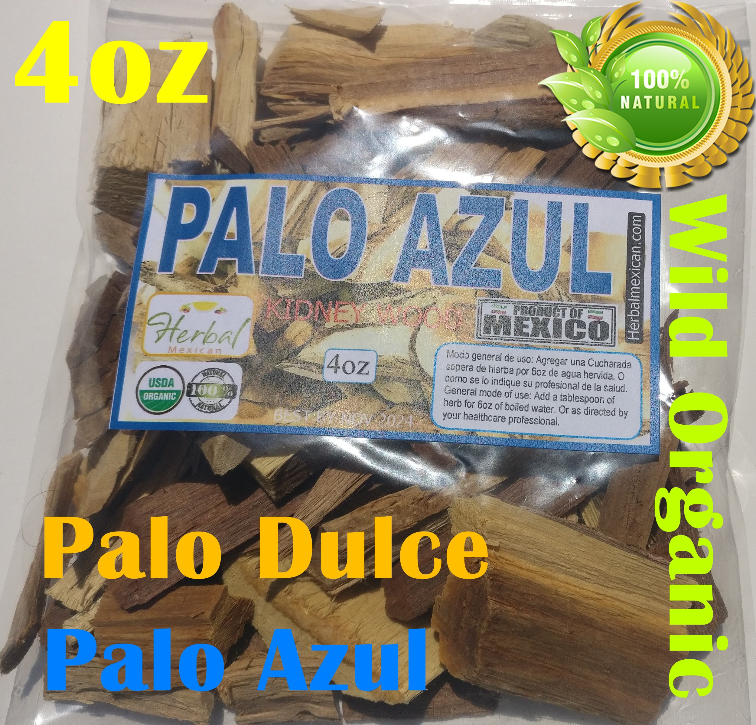 Palo Dulce Te Blue Stick Palo Azul Kidney Wood Natural - Etsy