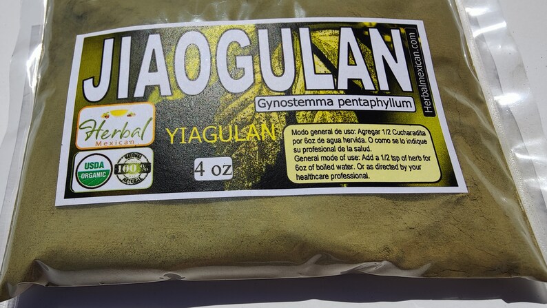 Jiaogulan Herb Powder, Jiaogulan Leaf, Gynostemma Pentaphyllum ...