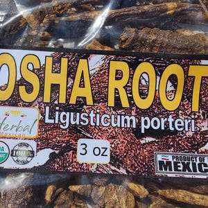 3oz Osha Root, Chuchupate, Bear Root, Ligusticum Porteri, Mountain ...