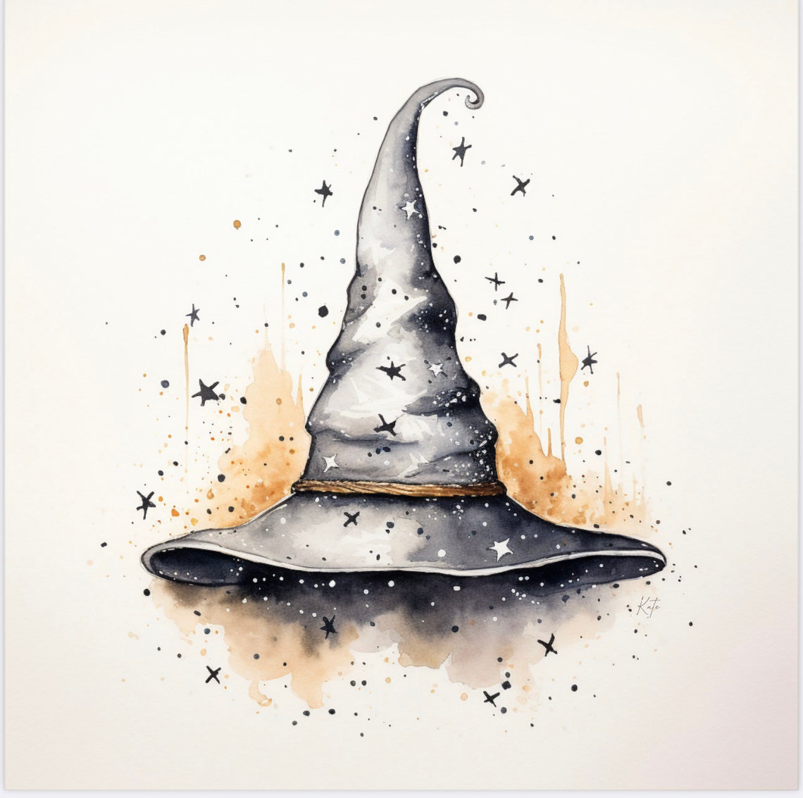 Magical Wizard Themed Hat - Printable Art - Nursery Decor - Kids Room ...