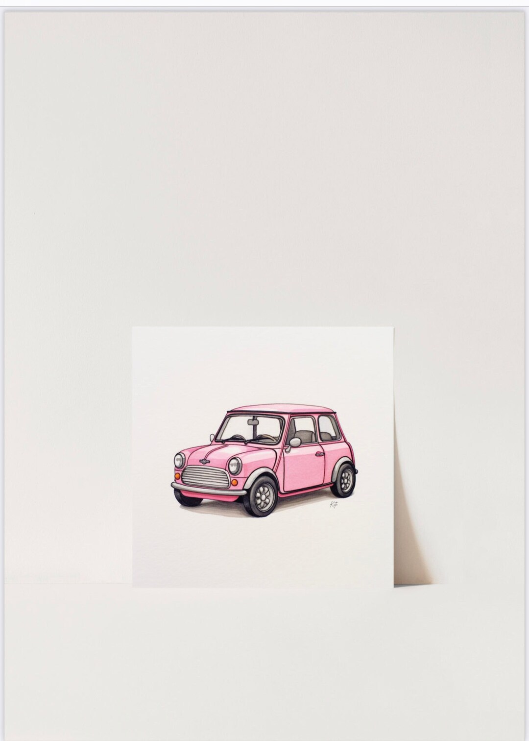 Barbie Pink Classic Mini Cooper Nursery Art - Digital Download Print ...