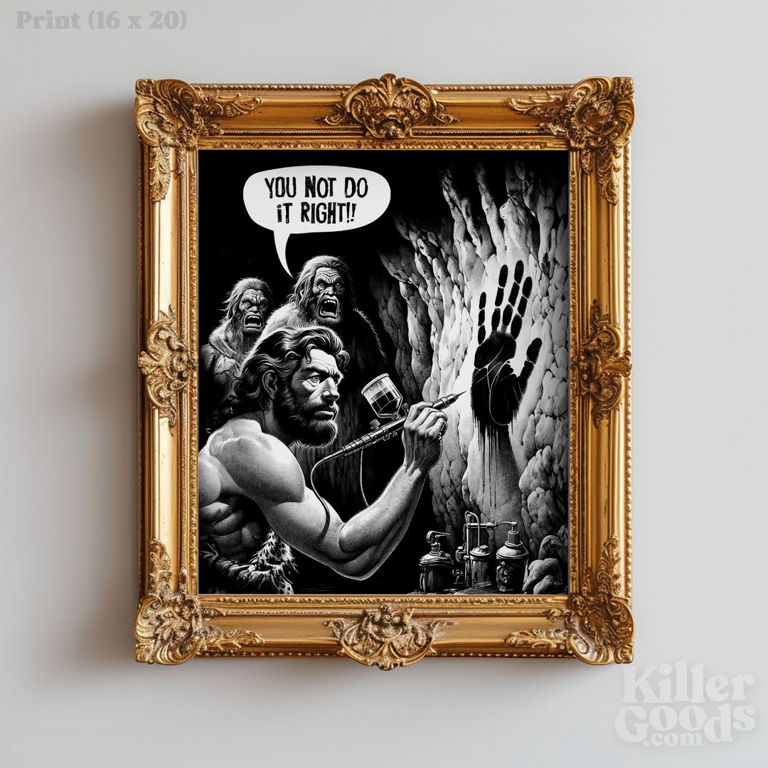 Not "real Art" Original Fine Art Print - Antique Modern Art, Technology ...