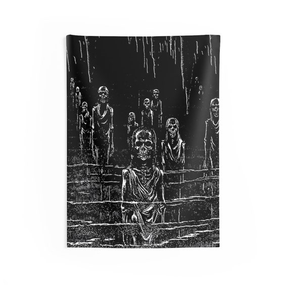 Cave Ghost Vintage Japanese Demon Wall Flag - Etsy