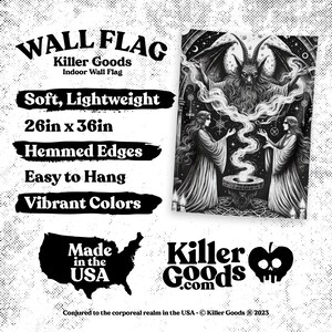 Vintage Satanic Ritual Blanket • Witchy Occult Decor, Baphomet, Arcane ...