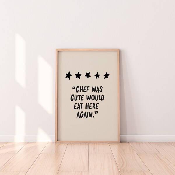 Chef Was Cute Would Eat Here Again - Etsy