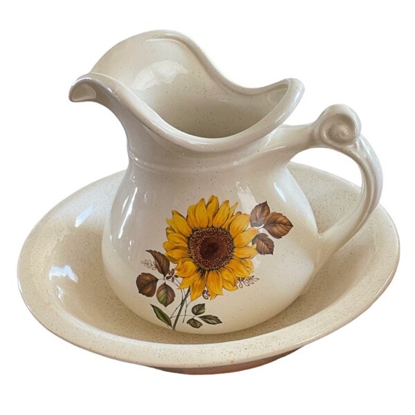 Sunflower Pitcher - Etsy