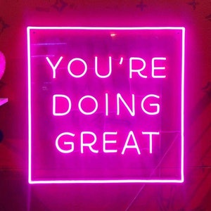 Neon Sign Light, Inspirational Quotes Neon Sign, LED Neon Sign Art for ...