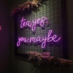 Aesthetic Custom Neon Signs, Custom Neon Sign, Neon Sign, Wedding Neon ...