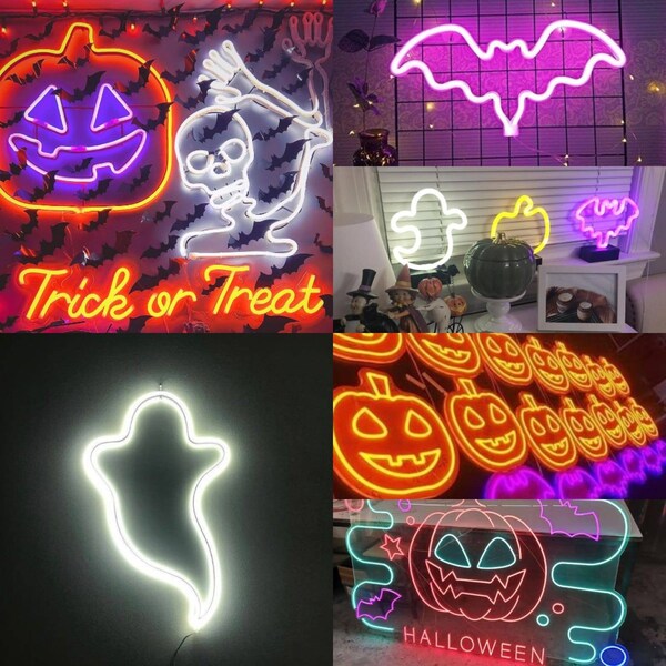 Halloween Lighted Sign - Etsy