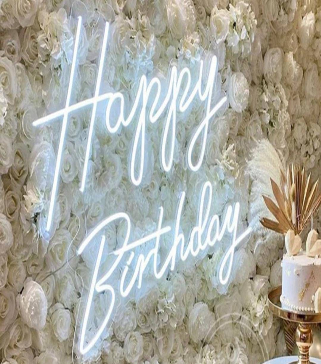 Happy Birthday Sign Neon Sign Birthday Neon Sign Party - Etsy UK