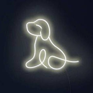 Custom LED Neon Sign: Pet, Animal, Logo, or Text - Etsy