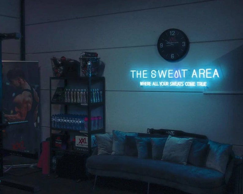 LED Neon Sign for Gym Motivational Quotes for Gym Neon Sign - Etsy