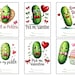 Pickle Valentines for Kids Printable, Kids Valentines, Pickle Valentine ...
