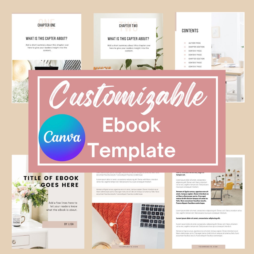 Ebook Template Canva Ebook Template Customizable Ebook Template Ebook ...