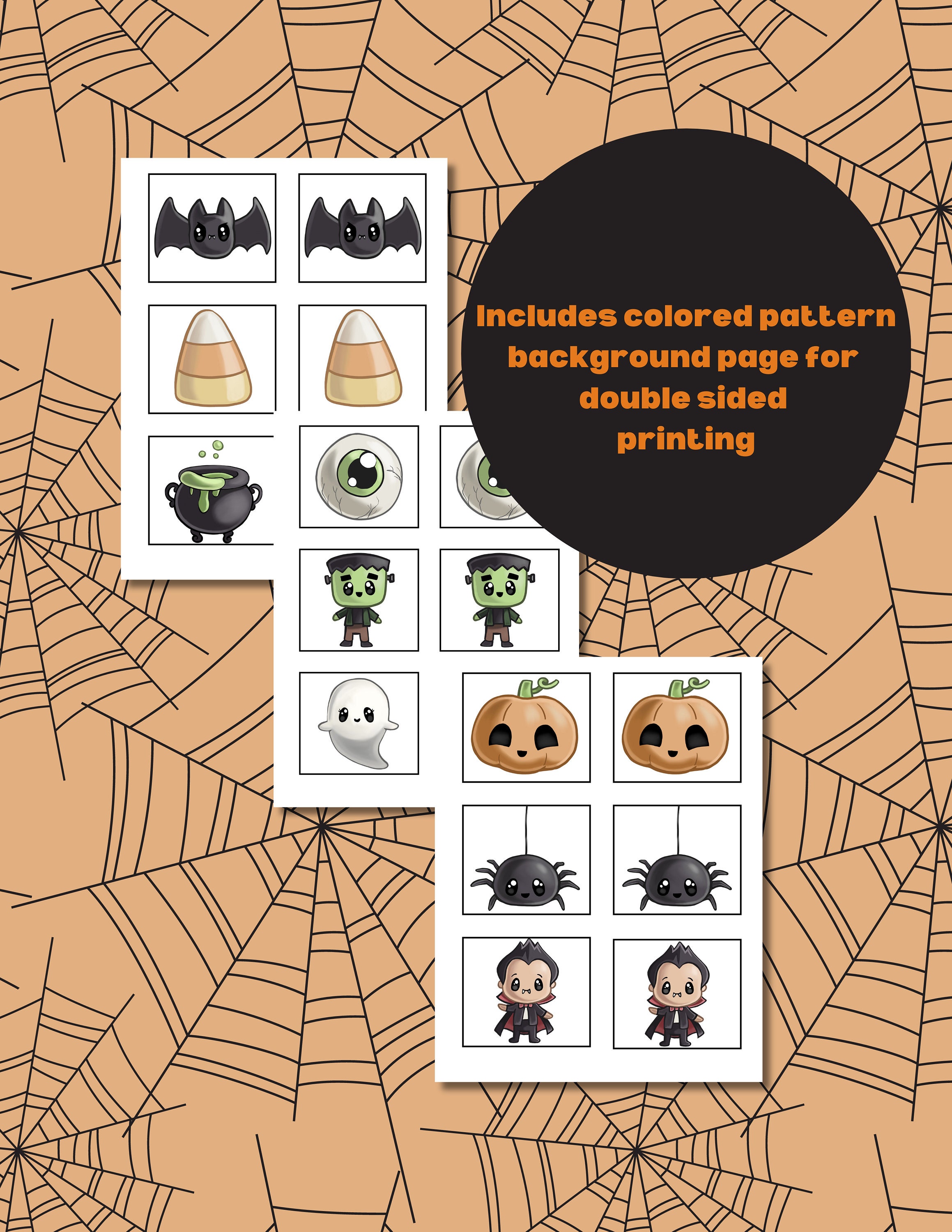 Halloween Memory Match Game | Printable Card Game for Kids (digital ...