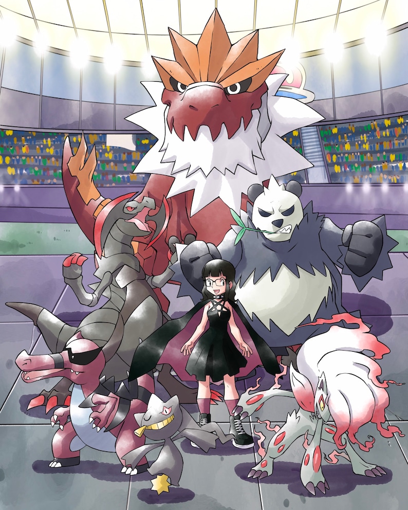 Pokémon Art Commission Pokemon Family Portrait Custom Pokemon | Etsy