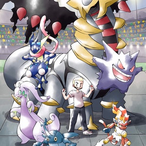 Pokémon Art Commission Pokemon Family Portrait, Custom Pokemon Avatar ...