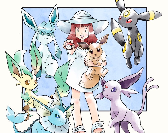Pokémon Art Commission Pokemon Family Portrait, Custom Pokemon Avatar ...