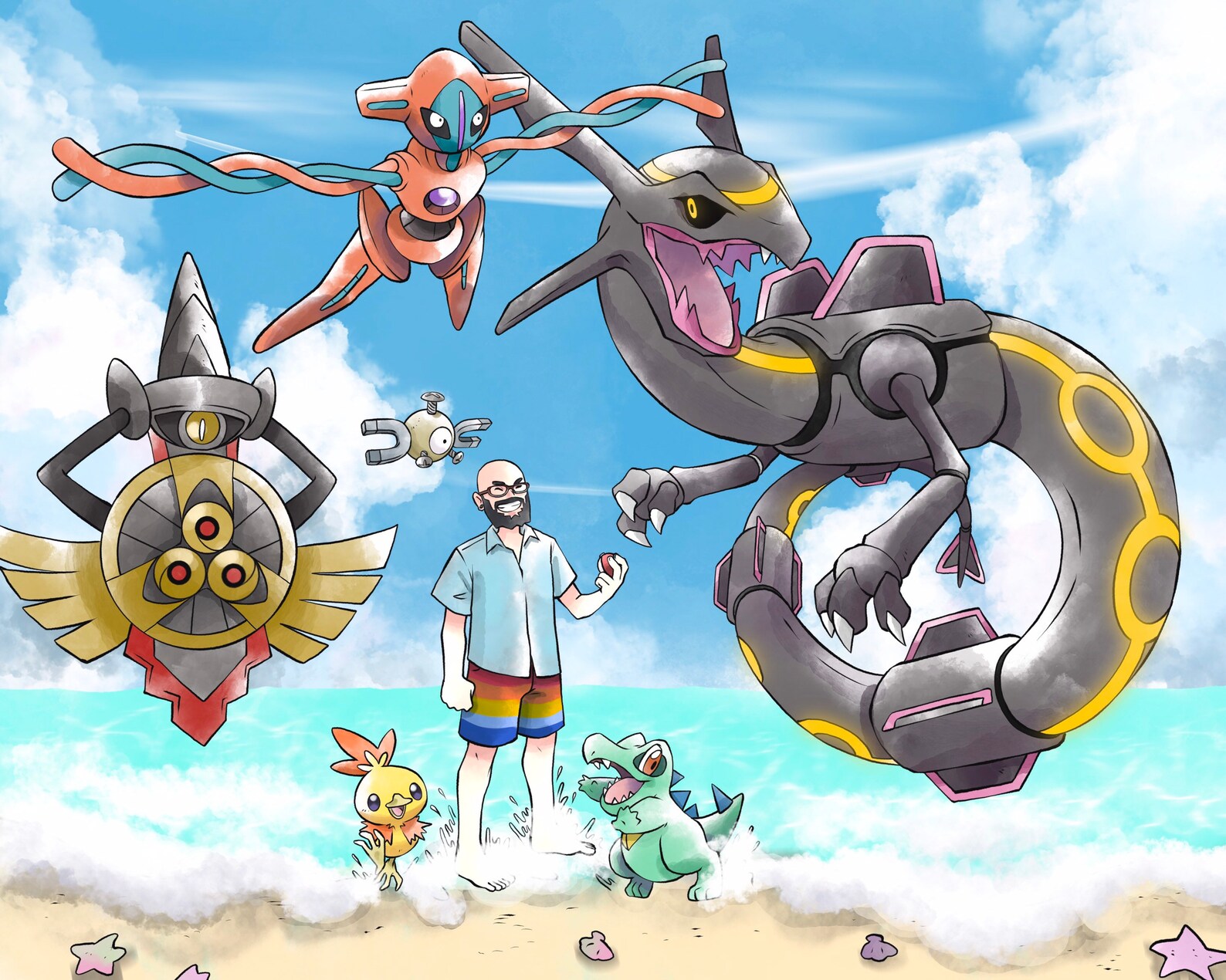 Pokémon Art Commission Pokemon Family Portrait Custom Pokemon | Etsy