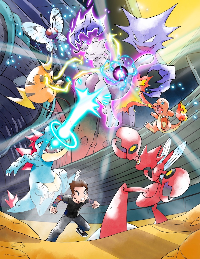 Pokémon Art Commission Pokemon Family Portrait Custom Pokemon - Etsy