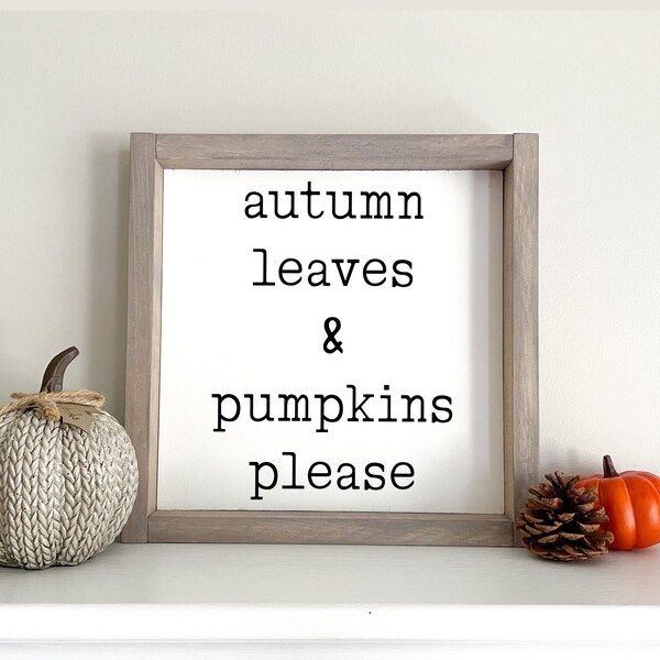 Fall Leaf Sign - Etsy