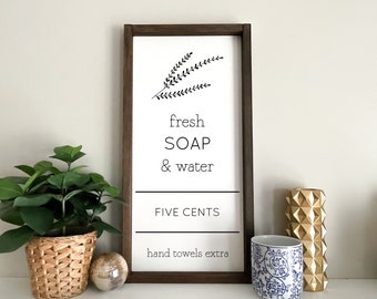 Soap Water Sign | Etsy
