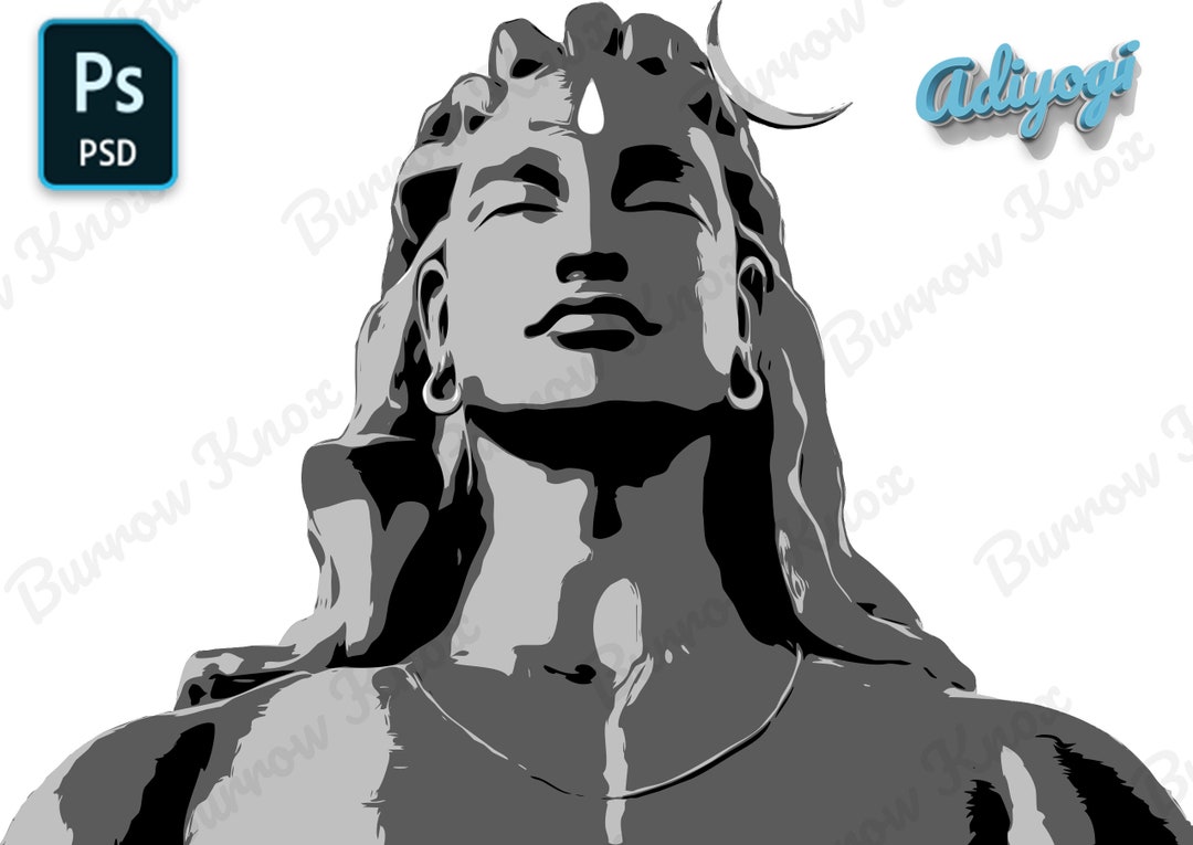 Adiyogi Vector Art (PSD) - Etsy