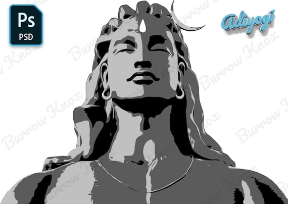 Adiyogi Vector Art PSD | Etsy