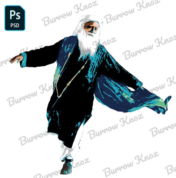 Sadhguru Dancing Yogi Vector Art | Etsy