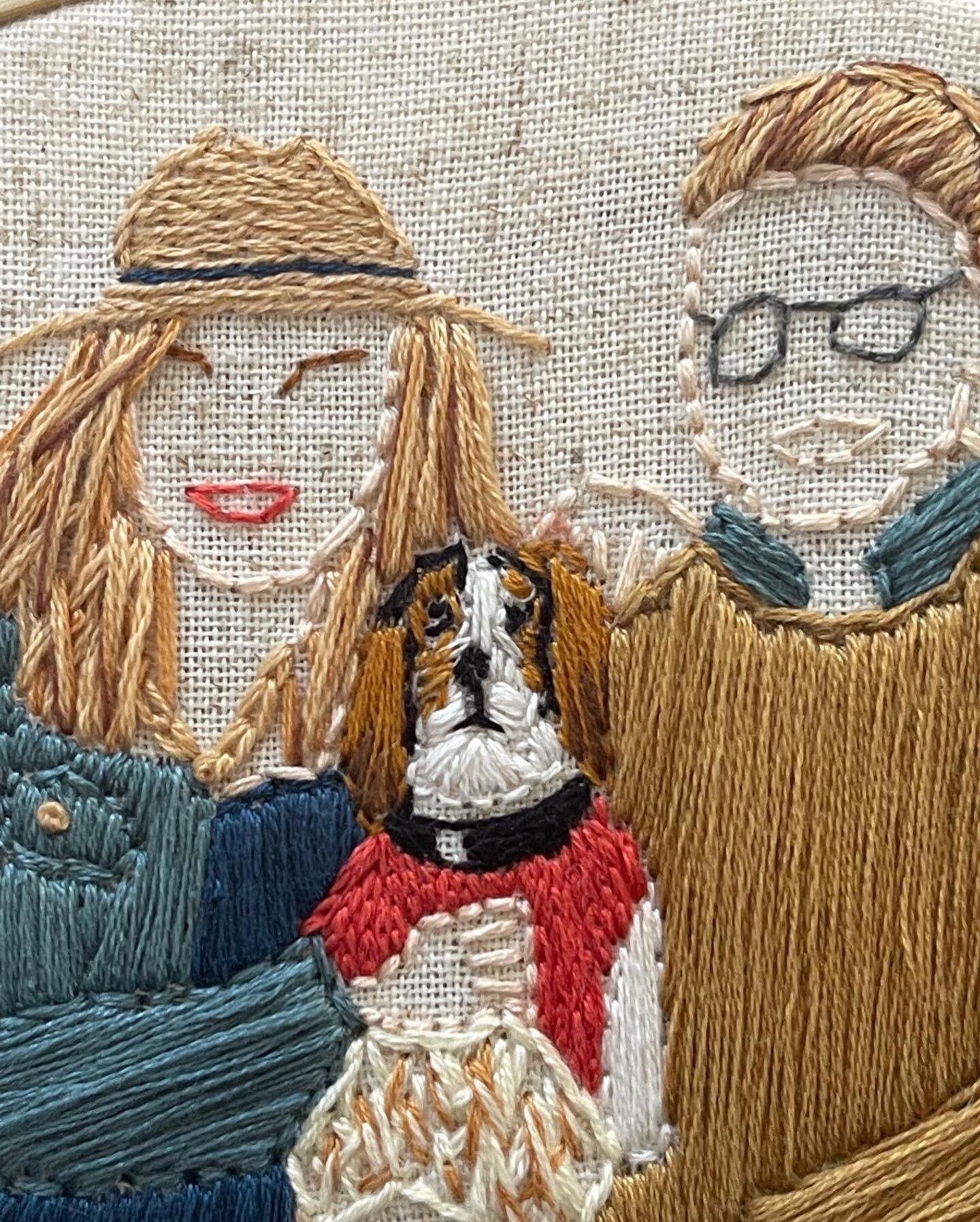 Custom Hand Embroidery Family Portrait - Etsy
