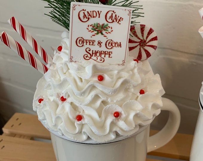 Magical Mug Topper Christmas Candy Cane Coffee and Cocoa Shoppe Tiered ...