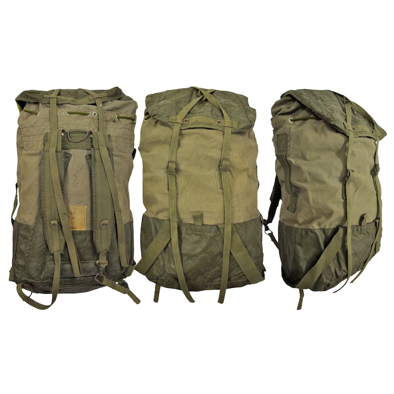 Vintage Militaria French Rucksack Army Bag Surplus - Etsy