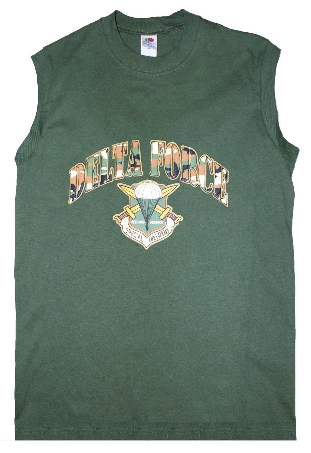 Sleeveless Military Gym Top Fancy Cotton Muscle Tee Olive Green With ...
