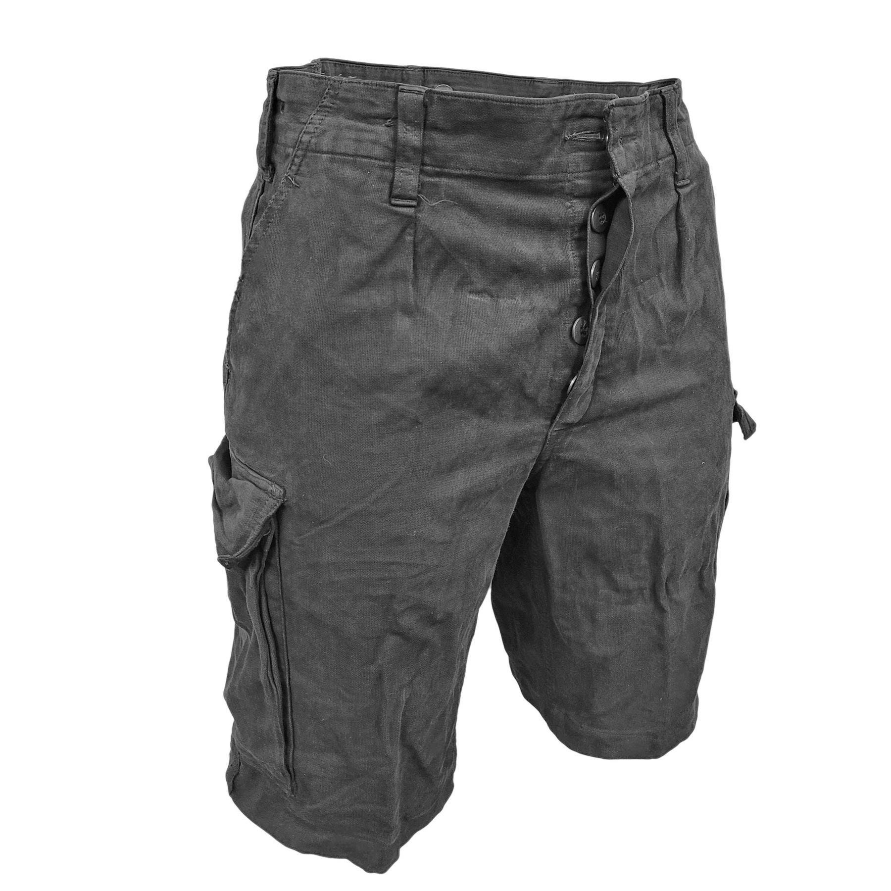 Moleskin Shorts Original German Army Combat Military Surplus Dyed Black ...