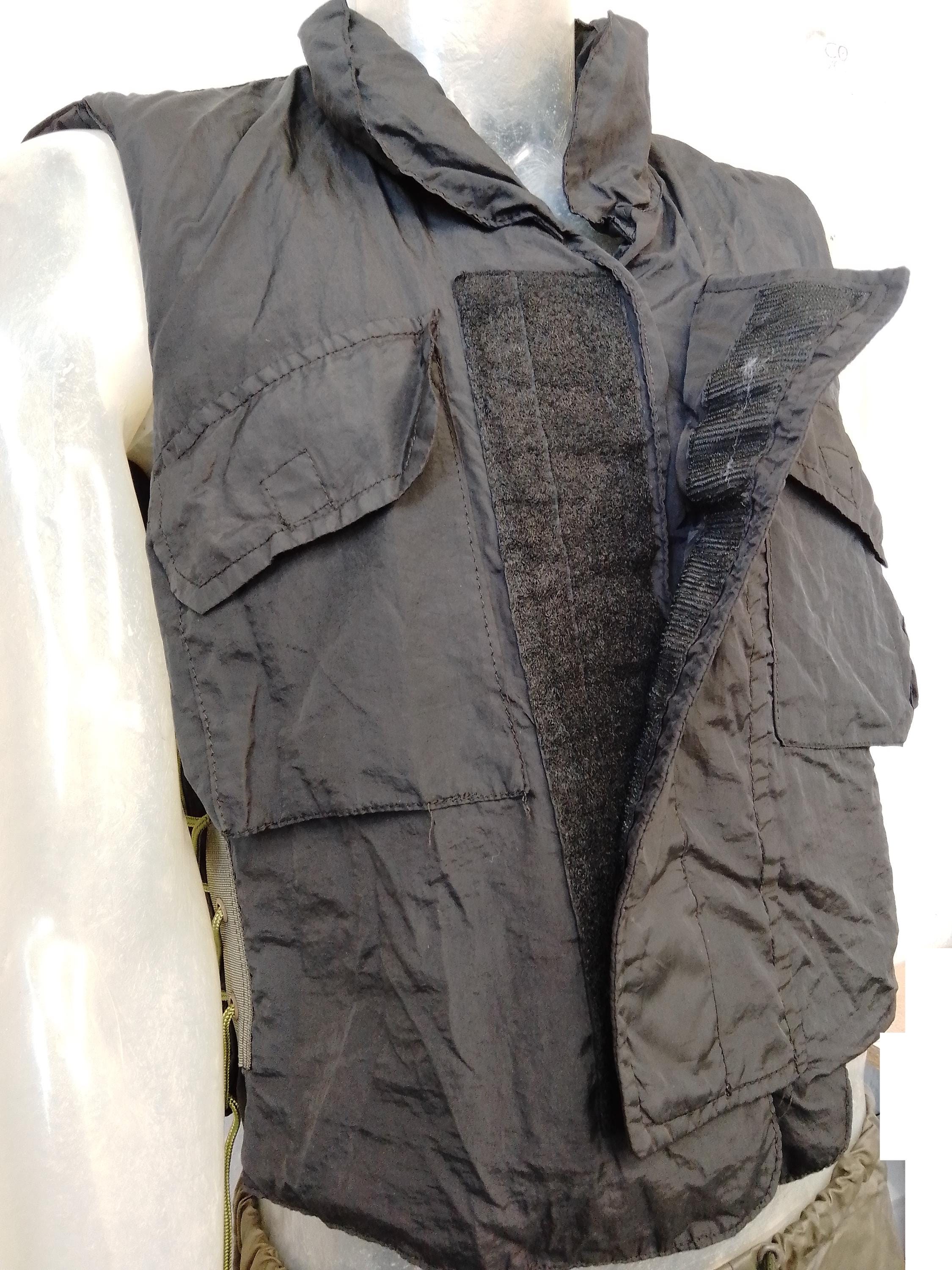 Vintage Military Vest Army Lightweight Waistcoat Dyed Black 80s - Etsy