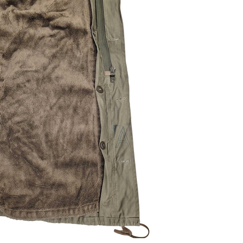 German Parka Original Army Surplus Military Winter Warm Fleece Hooded ...