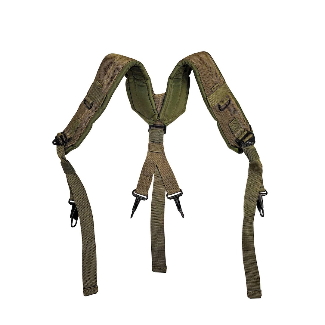 US Webbing Harness Load Bearing Molle Belt System Army Alice LC2 ...