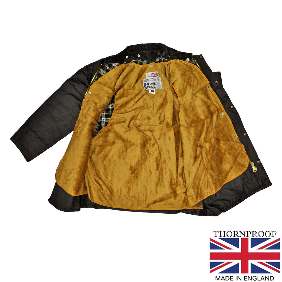 British Wax Jacket Original Made Hunting Fishing Camping Hiking Riding ...
