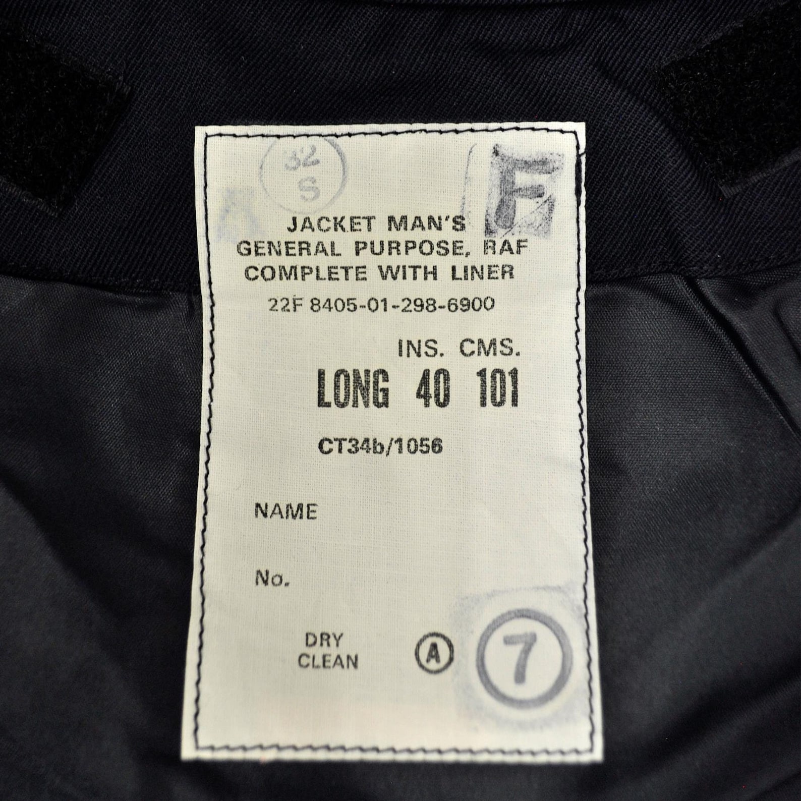 Original British RAF Lined Jacket Navy Blue 40 Chest Military - Etsy